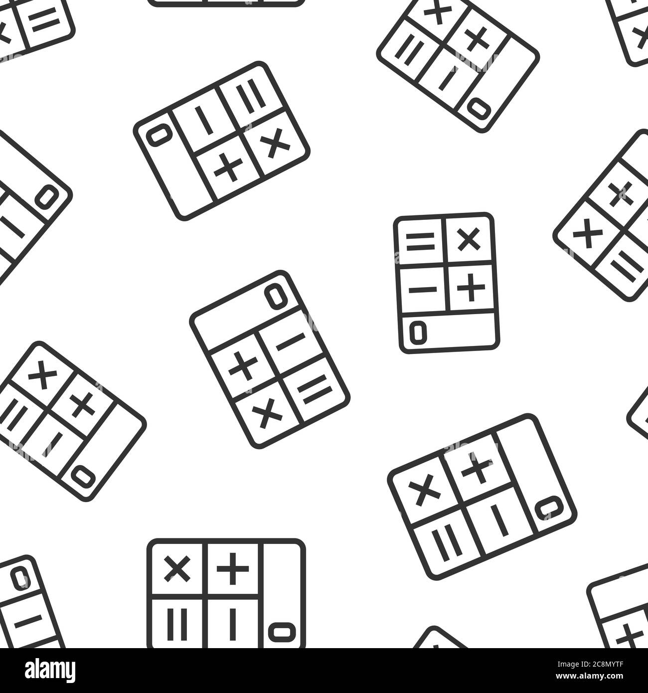 Calculator icon in flat style. Calculate vector illustration on white ...