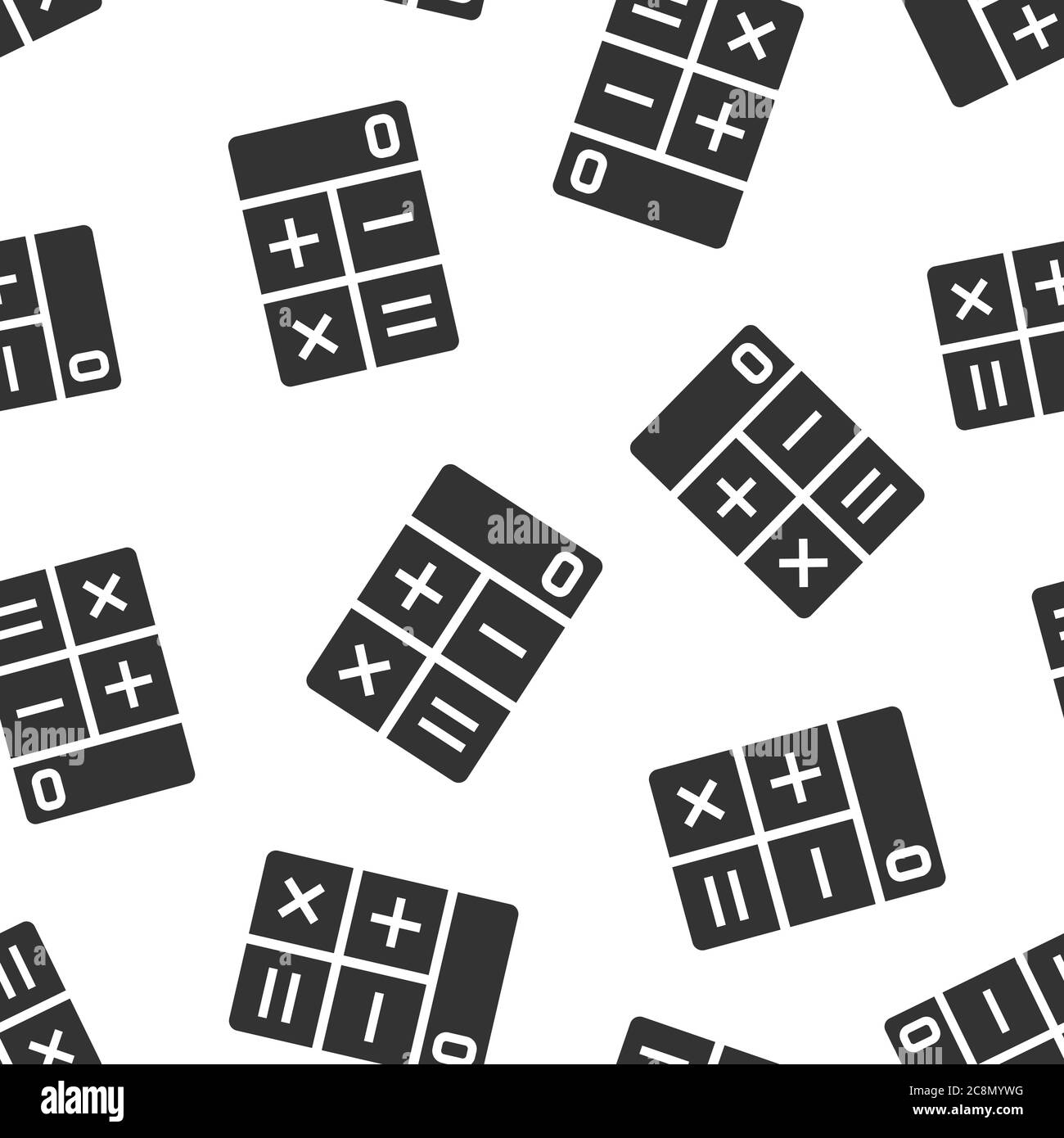 Calculator icon in flat style. Calculate vector illustration on white isolated background ...