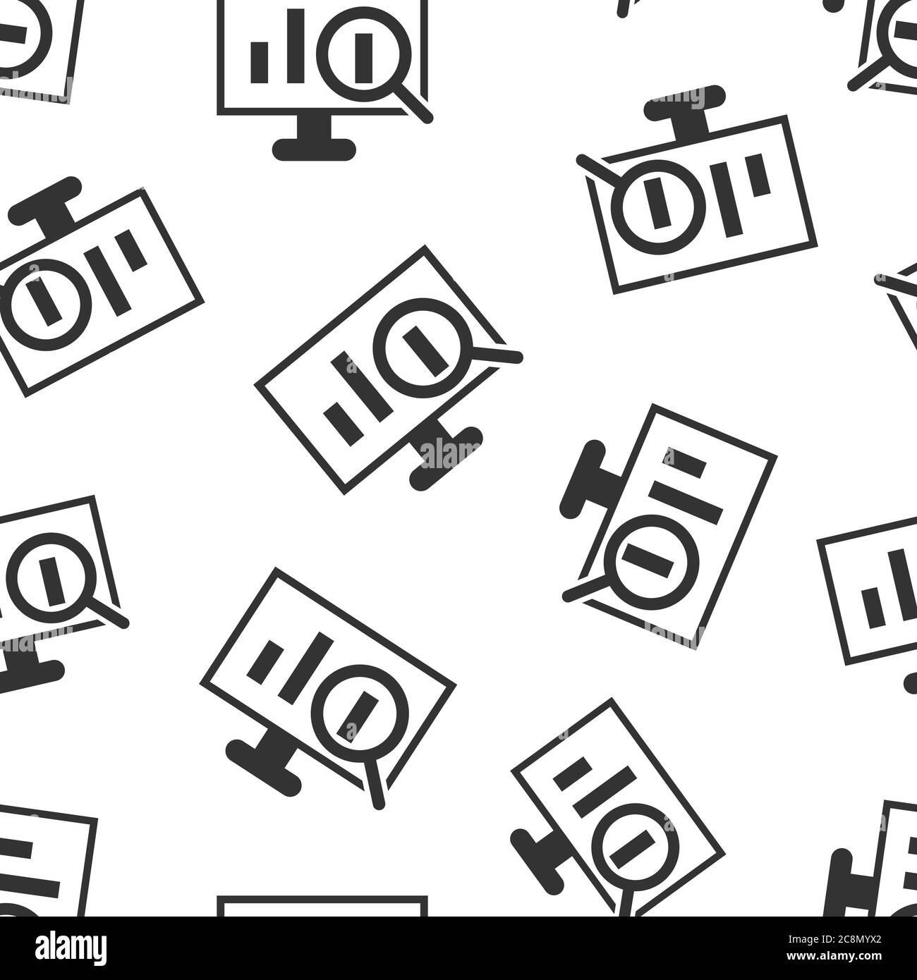 Website analytics icon in flat style. SEO data vector illustration on ...