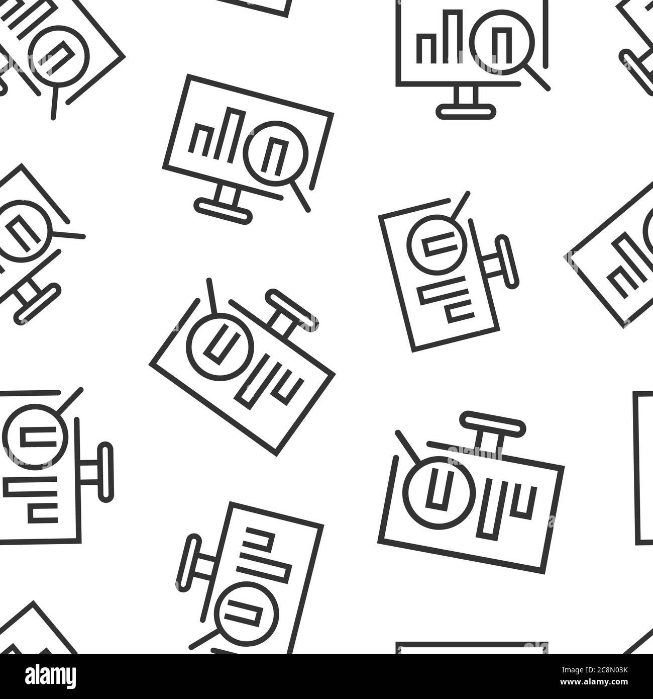 Website analytics icon in flat style. SEO data vector illustration on ...