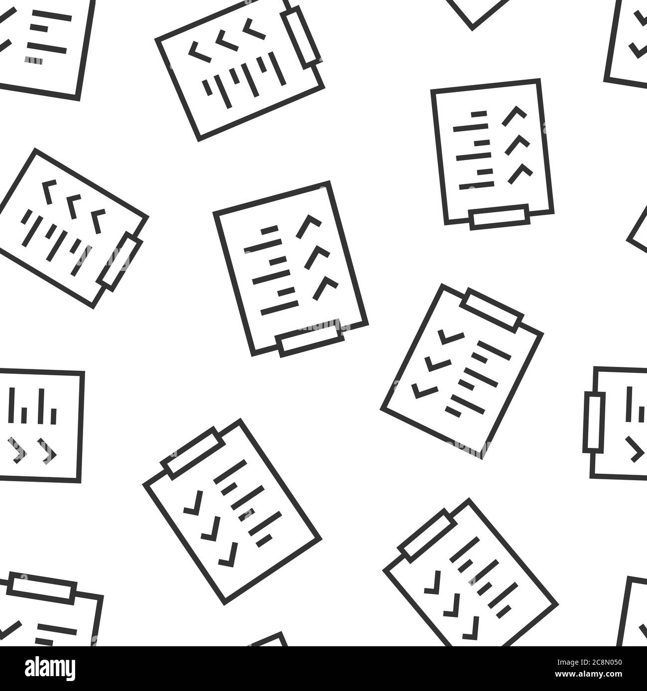 To do list icon in flat style. Document checklist vector illustration ...