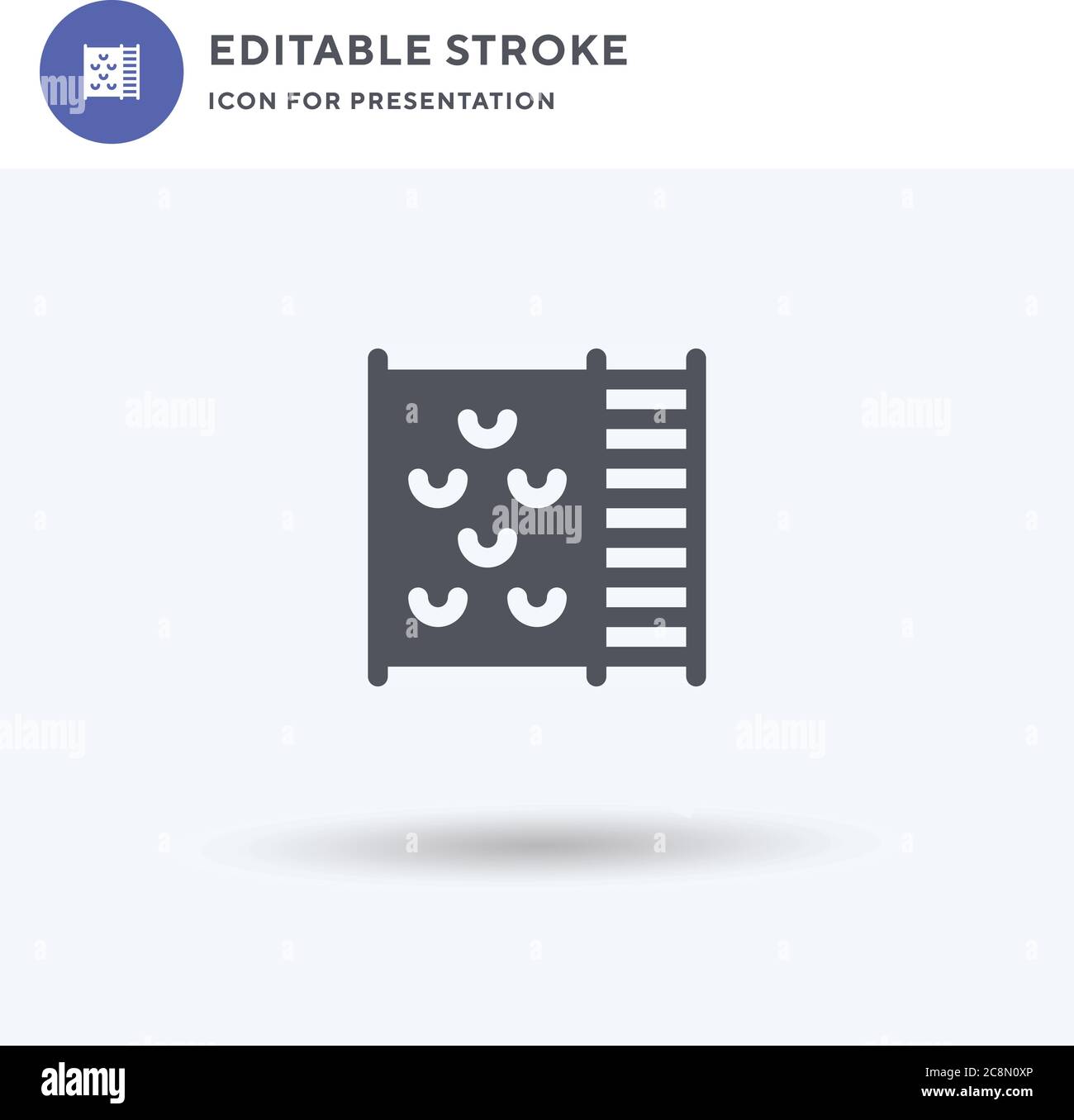Climbing Wall icon vector, filled flat sign, solid pictogram isolated ...