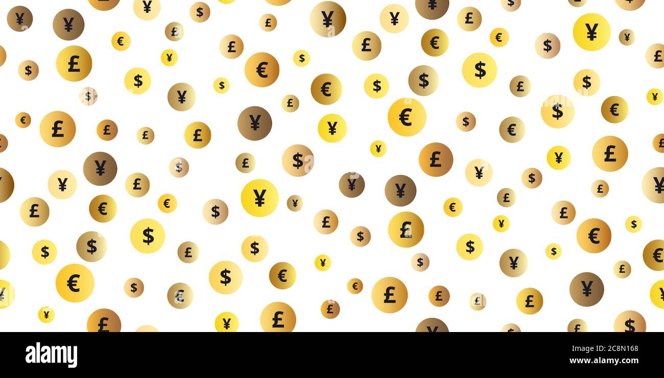 Gold pound symbol flying Stock Vector Images - Alamy