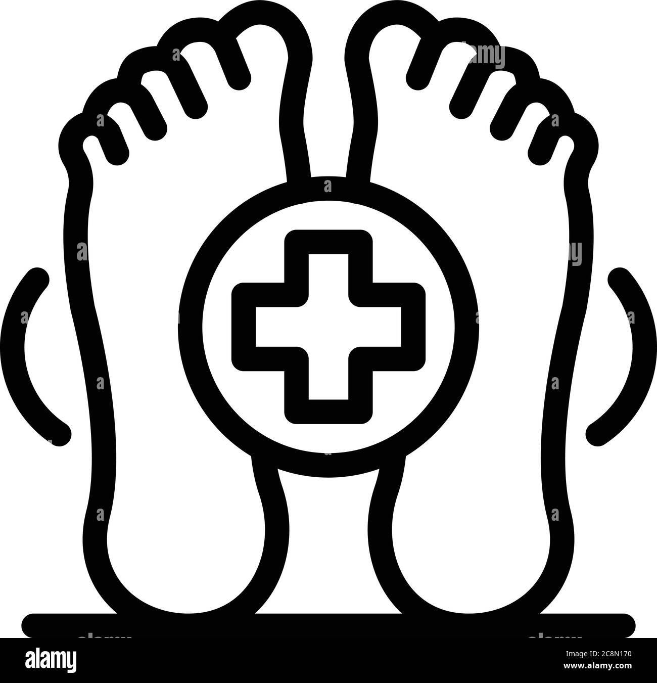 Foot medical help icon, outline style Stock Vector Image & Art - Alamy