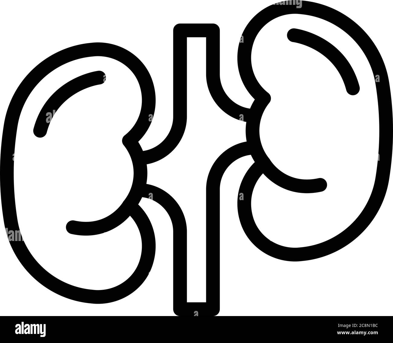 Kidney icon, outline style Stock Vector Image & Art - Alamy
