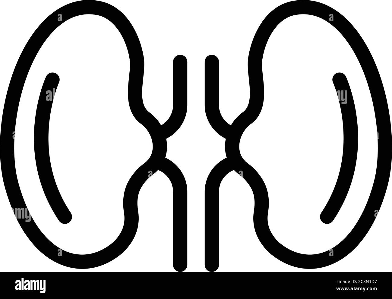 Body kidney icon, outline style Stock Vector Image & Art - Alamy
