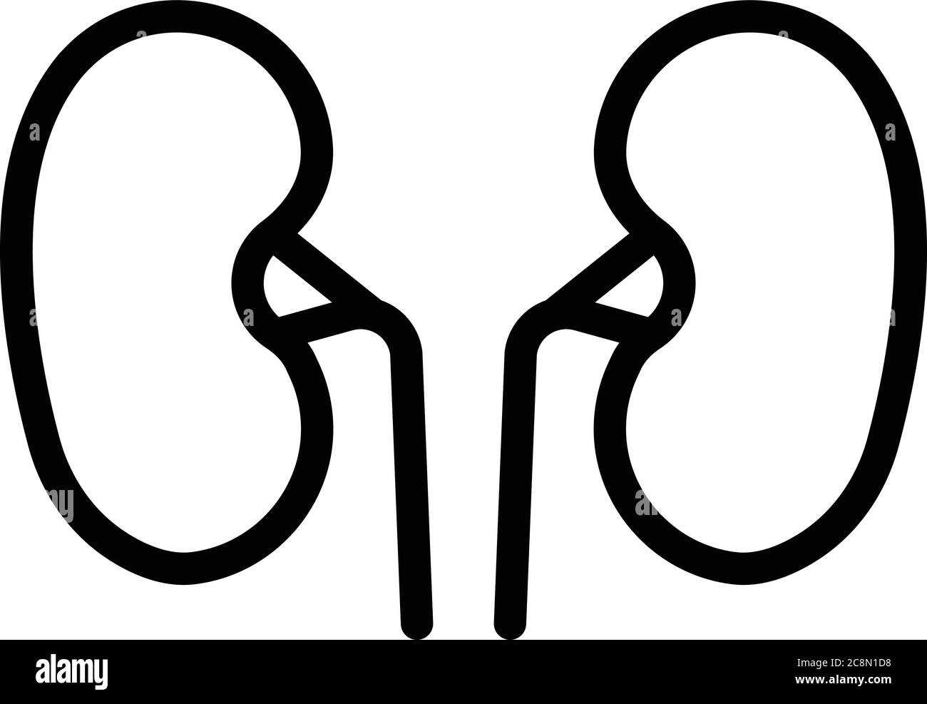 Anatomy kidney icon, outline style Stock Vector Image & Art - Alamy