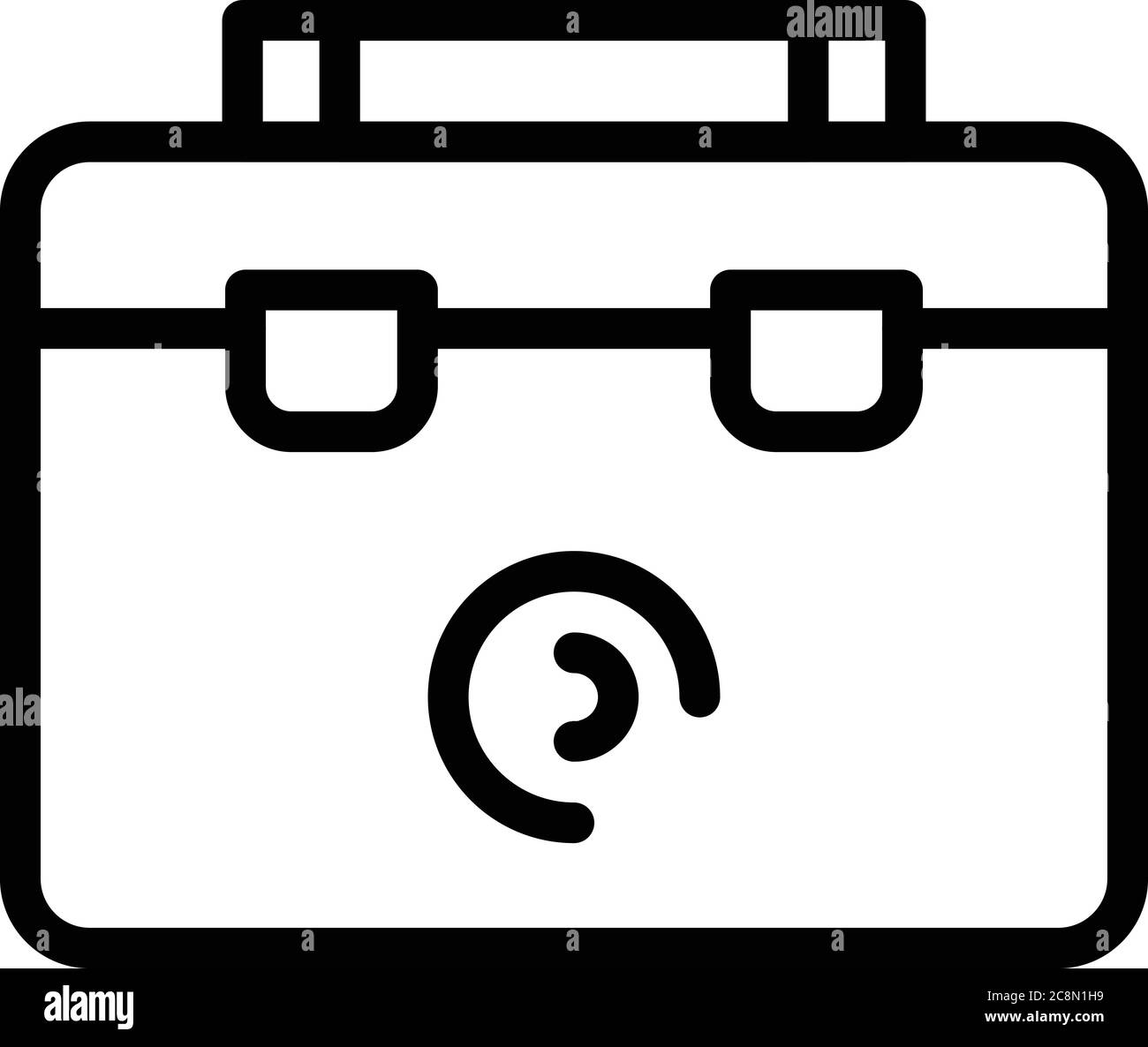 Hardware box icon outline Black and White Stock Photos & Images - Alamy