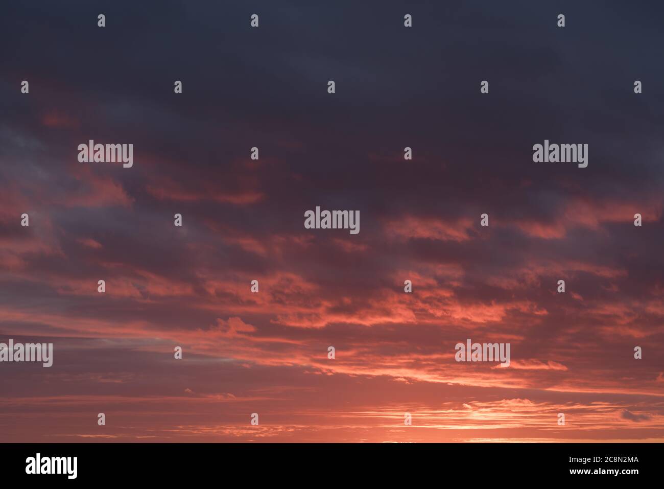 epic sunset sky with clouds Stock Photo - Alamy