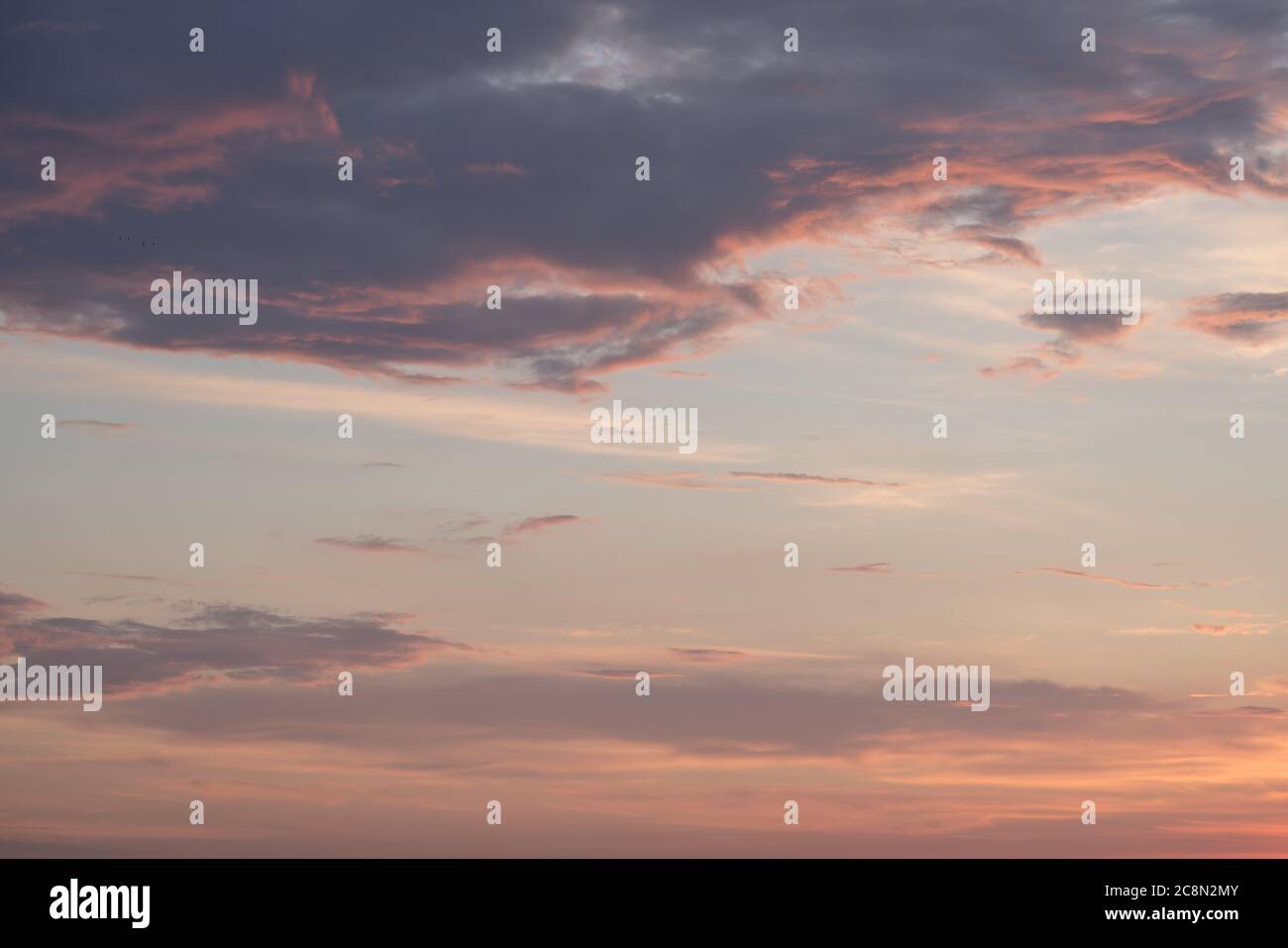 epic sunset sky with clouds Stock Photo - Alamy