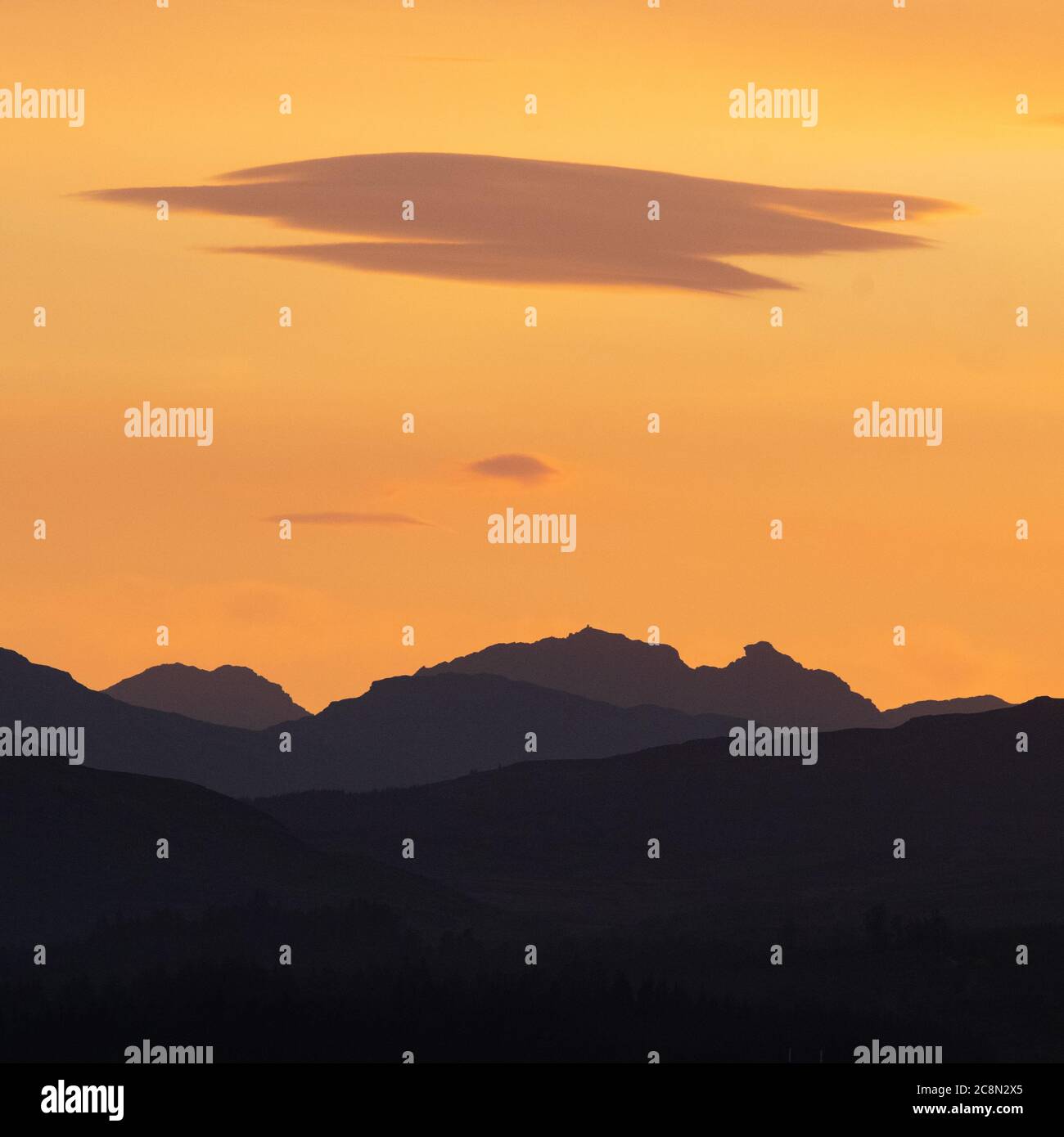 Ben Arthur - known as The Cobbler at sunset, Arrochar Alps, Scotland ...