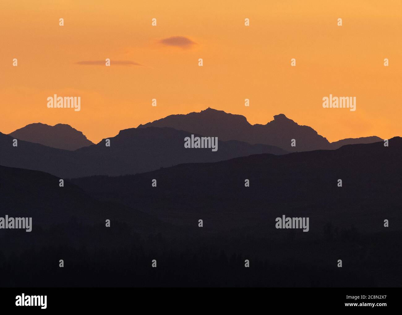 Ben Arthur - known as The Cobbler at sunset, Arrochar Alps, Scotland ...