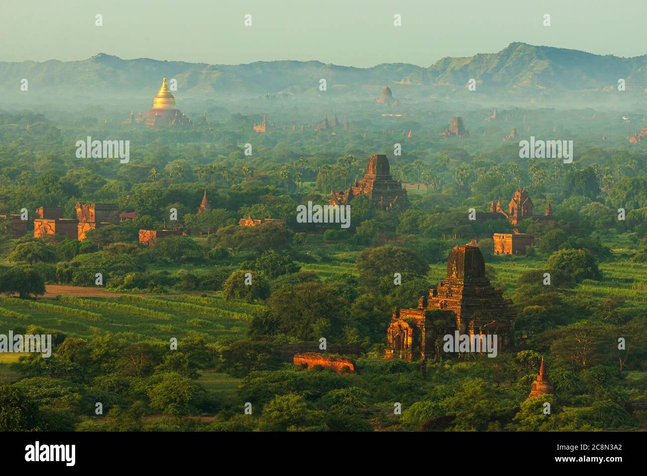 A large ancient pagoda which is Burmese architecture in the World ...