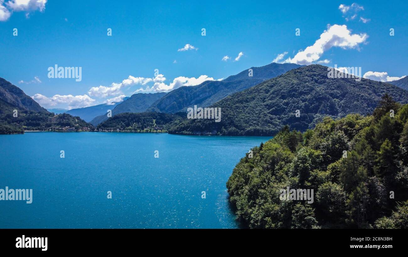 Ledro Lake in Ledro Valley, Trentino Alto Adige,northern Italy, Europe ...