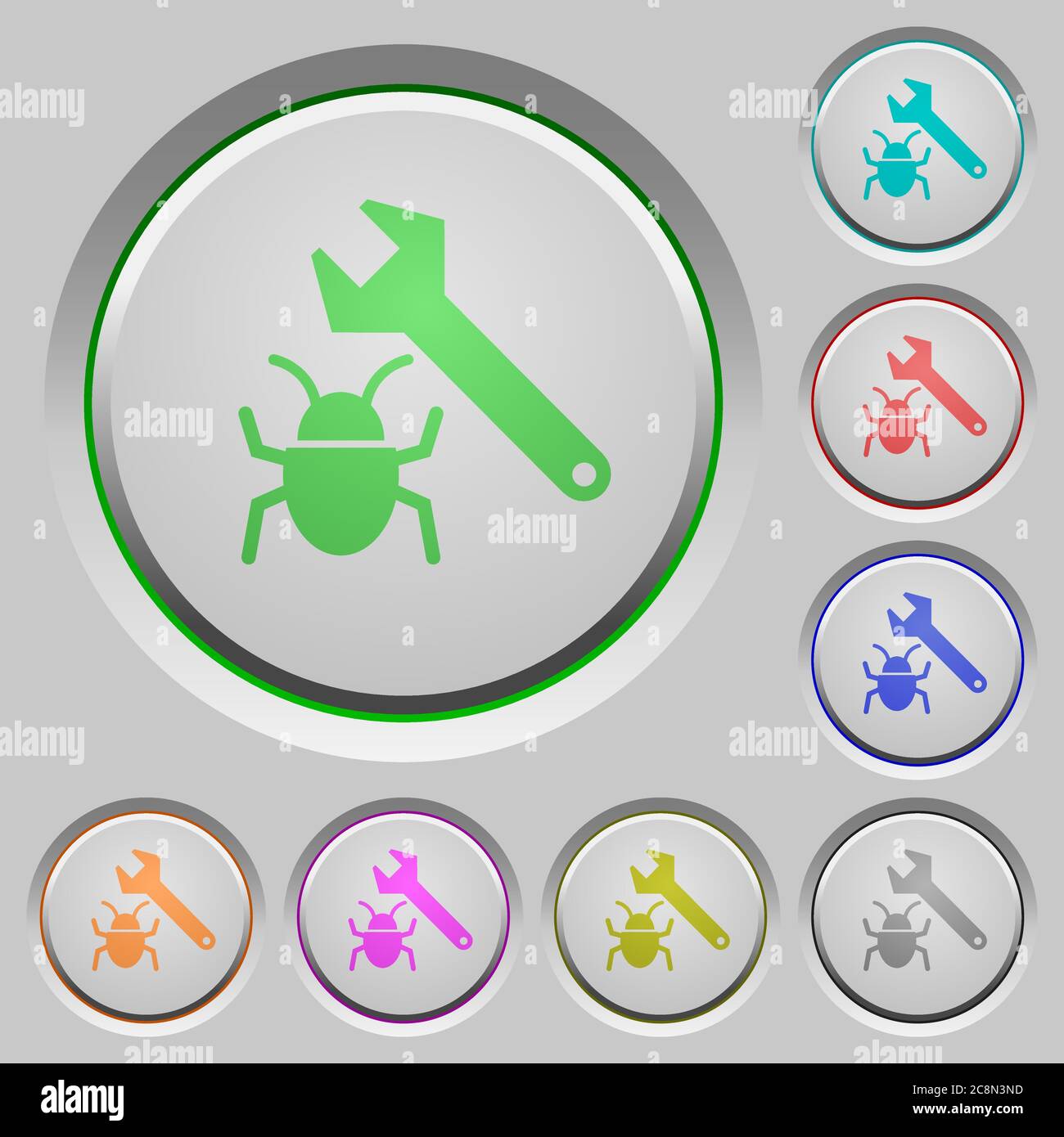 Fixing bug symbol hi-res stock photography and images - Alamy