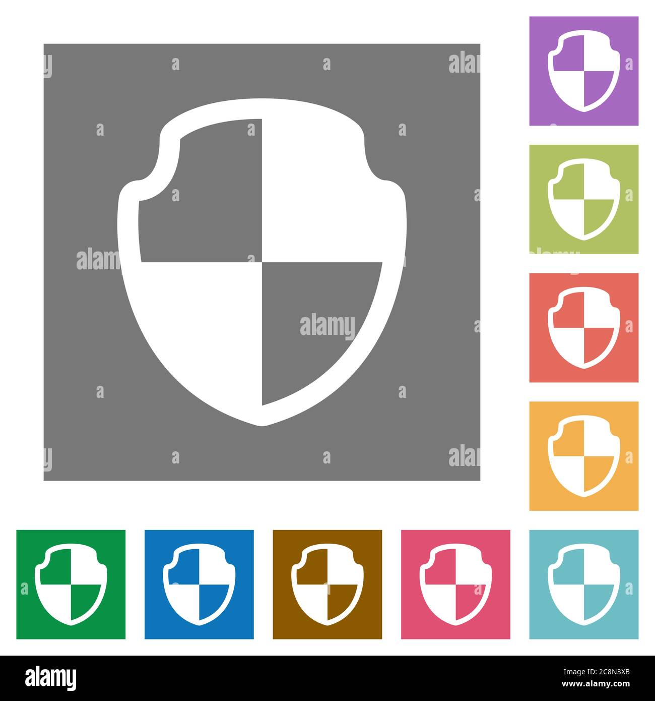 Plain shield set hi-res stock photography and images - Alamy