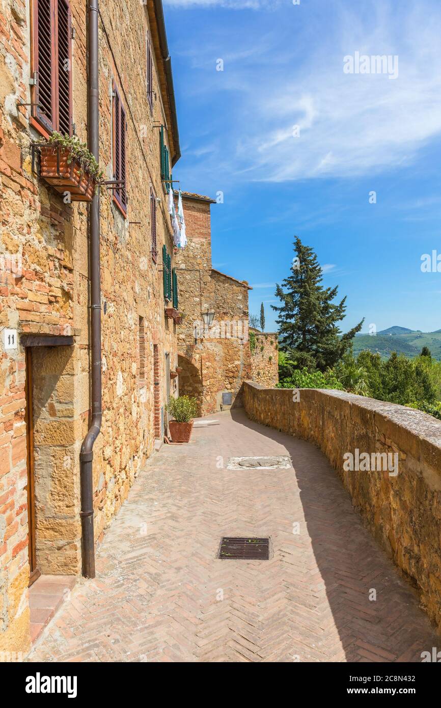 Walkway on a terrace at a residential building Stock Photo - Alamy