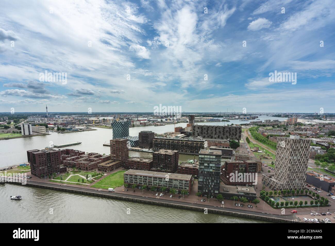 Rotterdam aerial view of the city hi-res stock photography and images ...