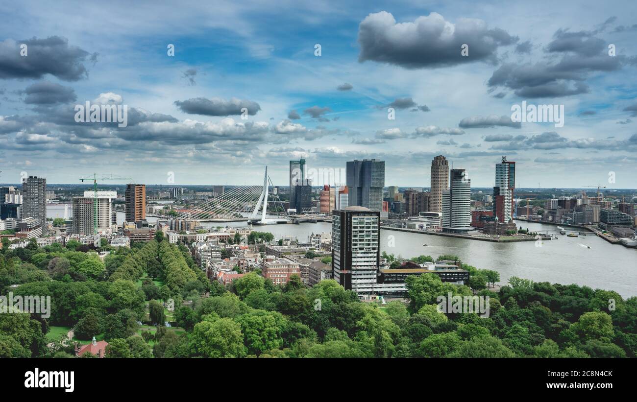 Rotterdam aerial view of the city hi-res stock photography and images ...