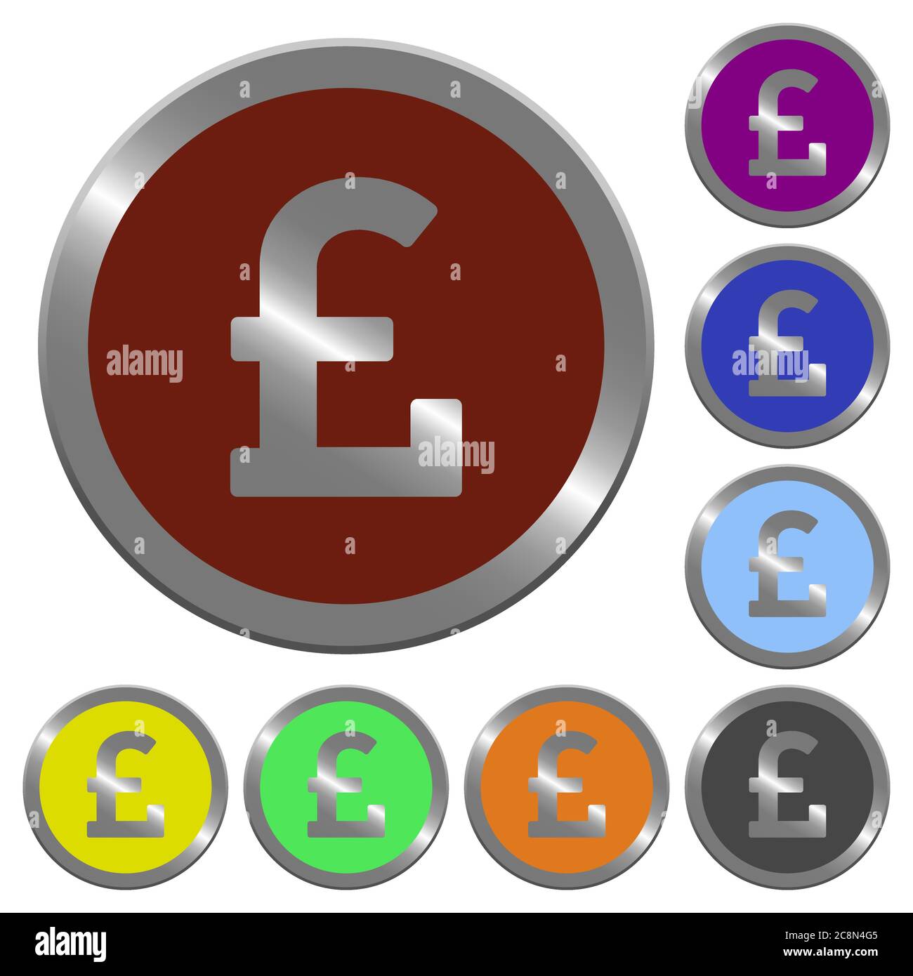 Orange pound sign Stock Vector Images - Alamy