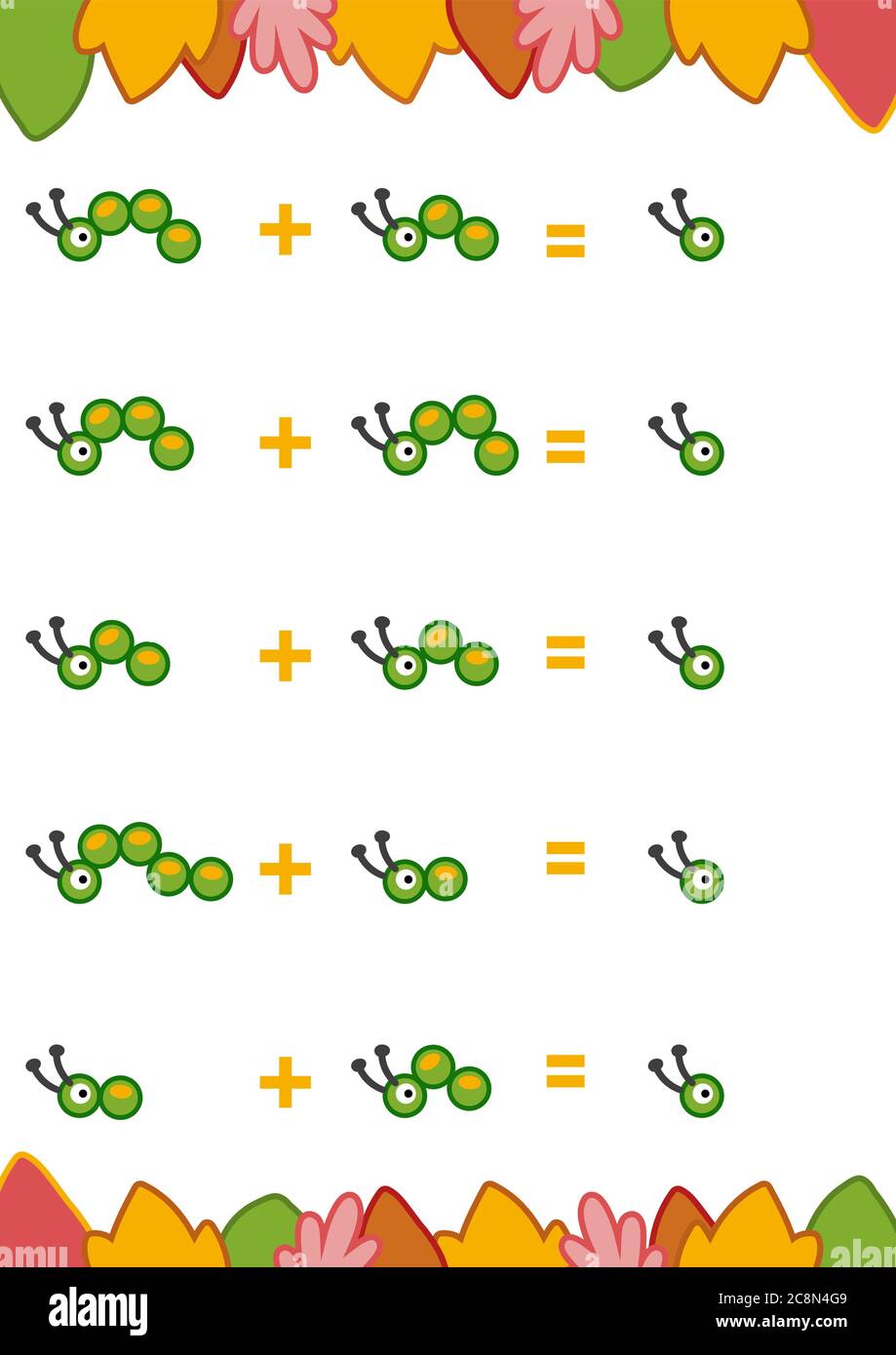 Counting Game for Preschool Children. Educational a mathematical game ...