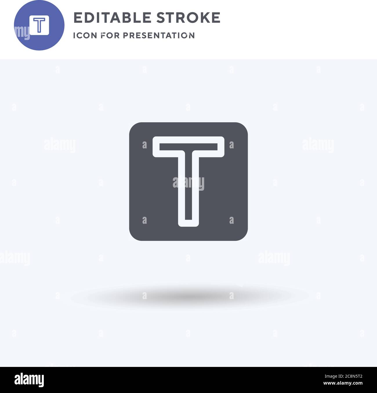 T Junction icon vector, filled flat sign, solid pictogram isolated on ...