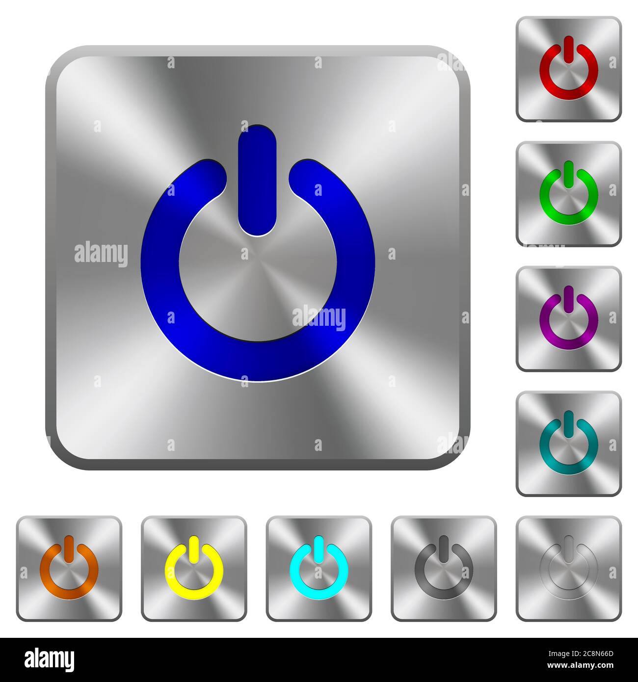 Shiny red turn off button Cut Out Stock Images & Pictures - Alamy