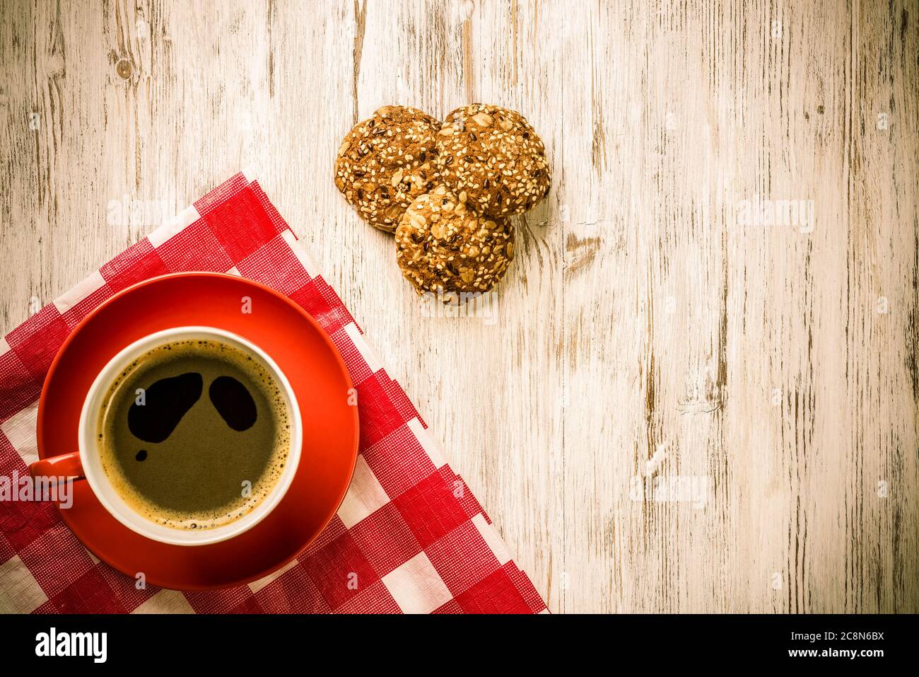 Cup of refreshing coffee Stock Photo - Alamy
