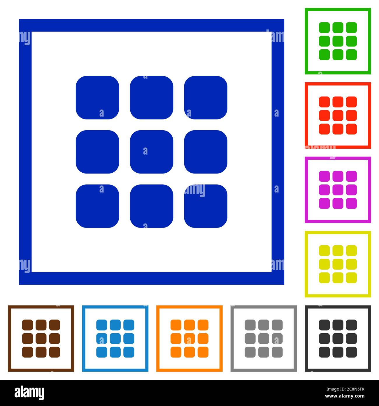 Grid of small square shapes hi-res stock photography and images - Alamy
