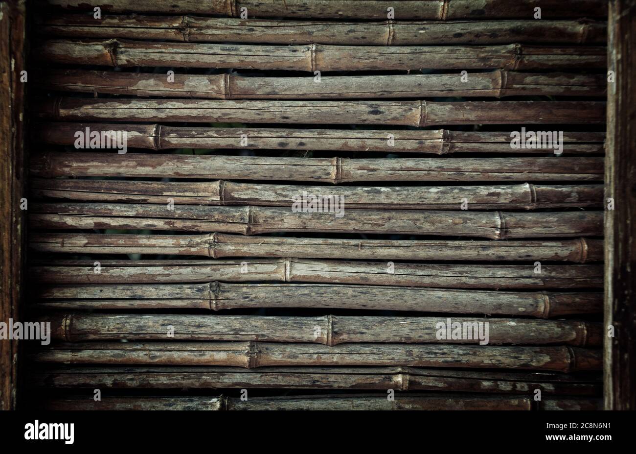 Bamboo wall texture closeup Stock Photo - Alamy