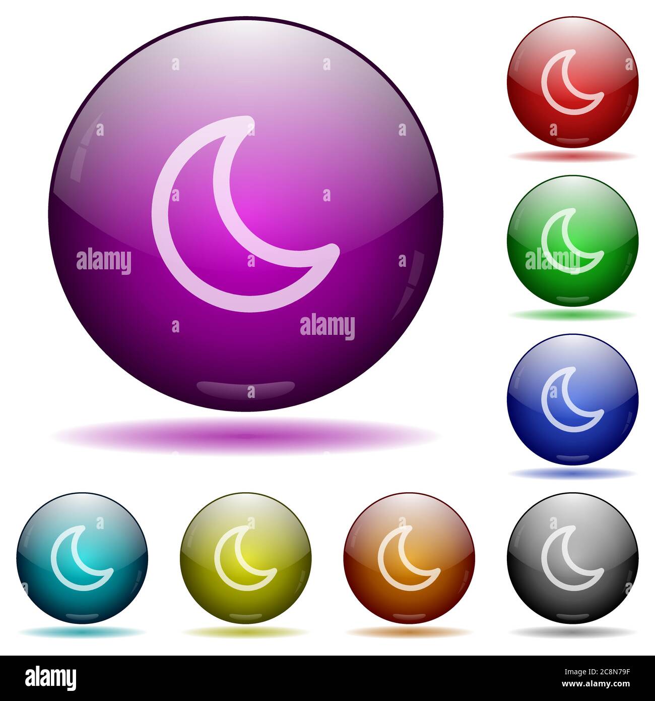Moonlight shadows Stock Vector Images - Alamy