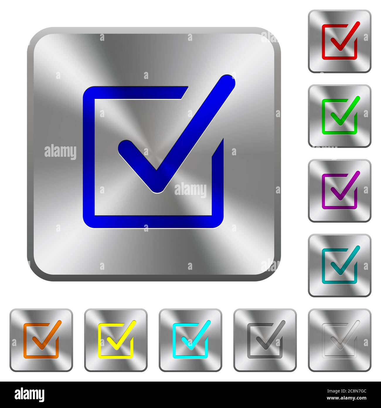 Checkbox purple tick Stock Vector Images - Alamy