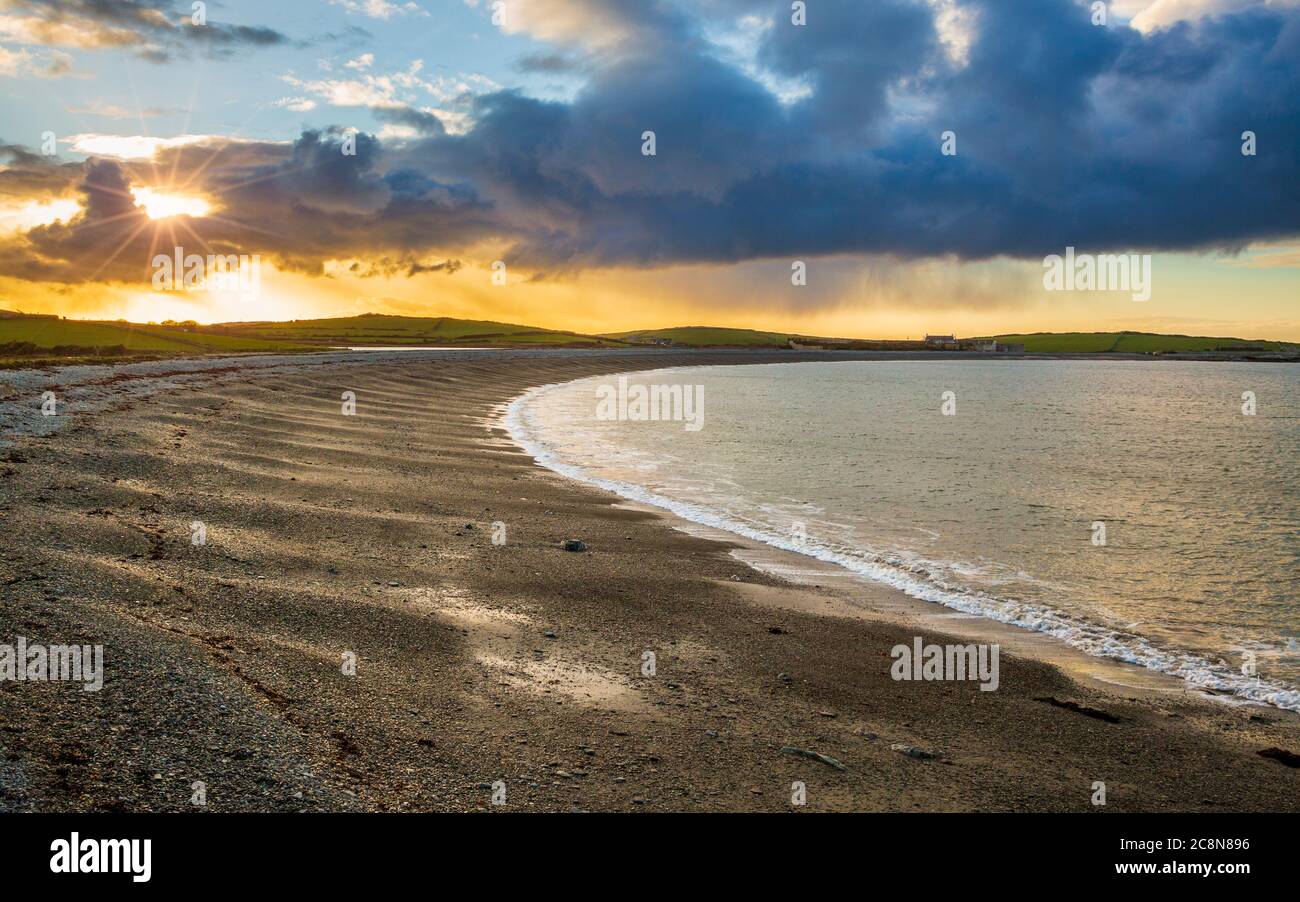Late afternoon at Cemlyn Bay Nature Reserve, Anglesey, Wales Stock ...