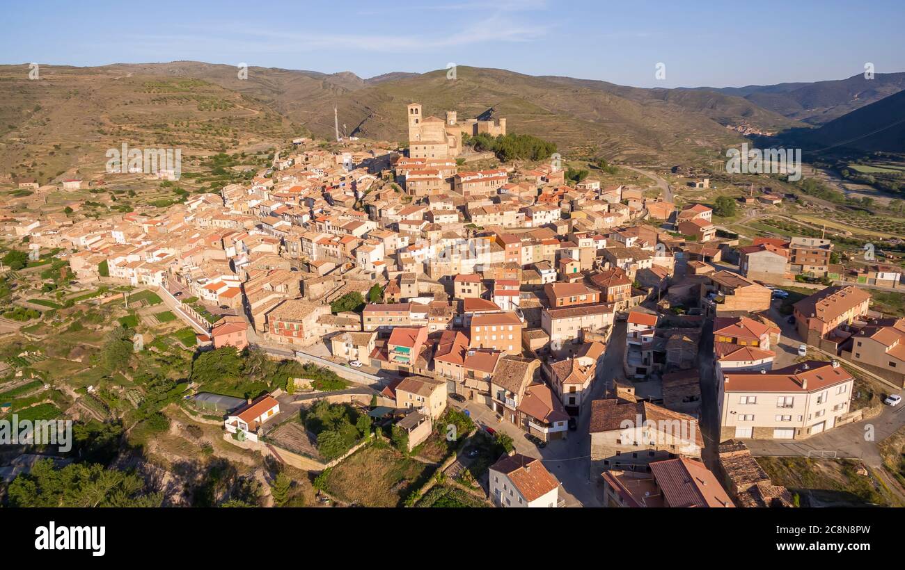 Cornago is a beautiful village in La Rioja province, Spain Stock Photo ...