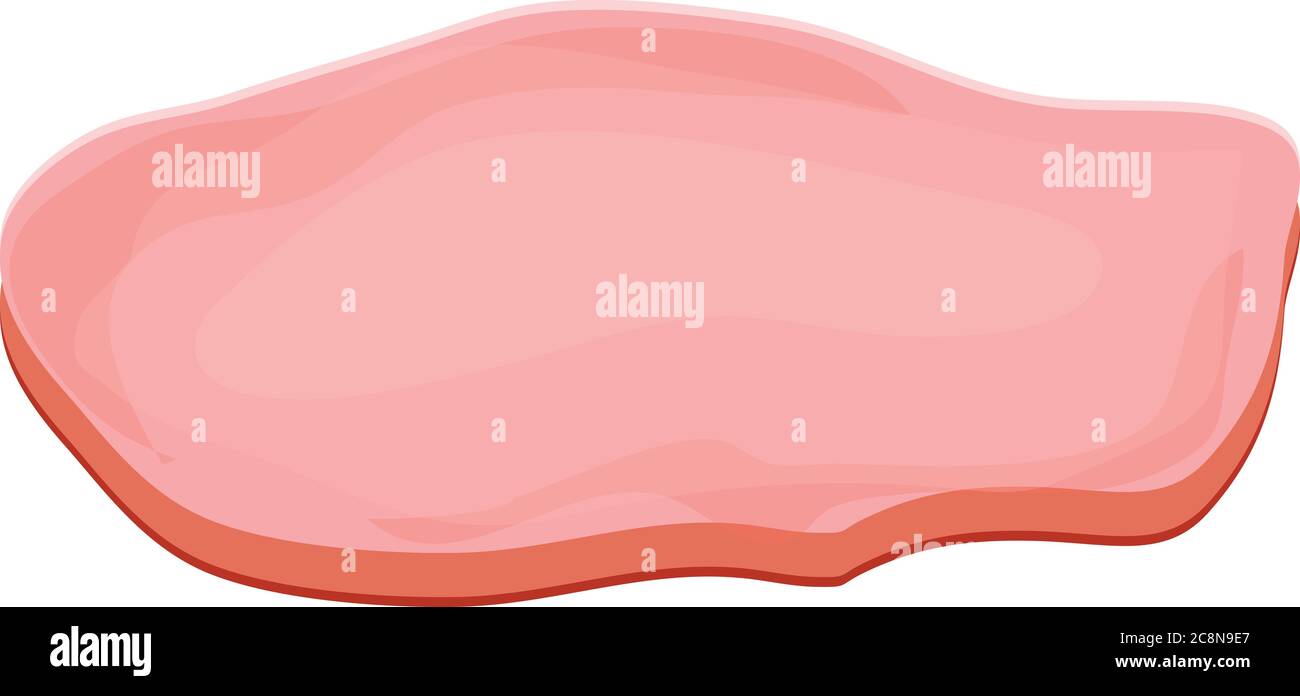 Burger sliced meat icon. Cartoon of burger sliced meat vector icon for ...