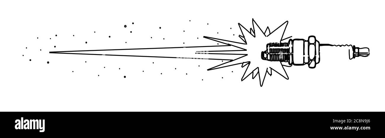 Spark Plug Tattoo Drawing