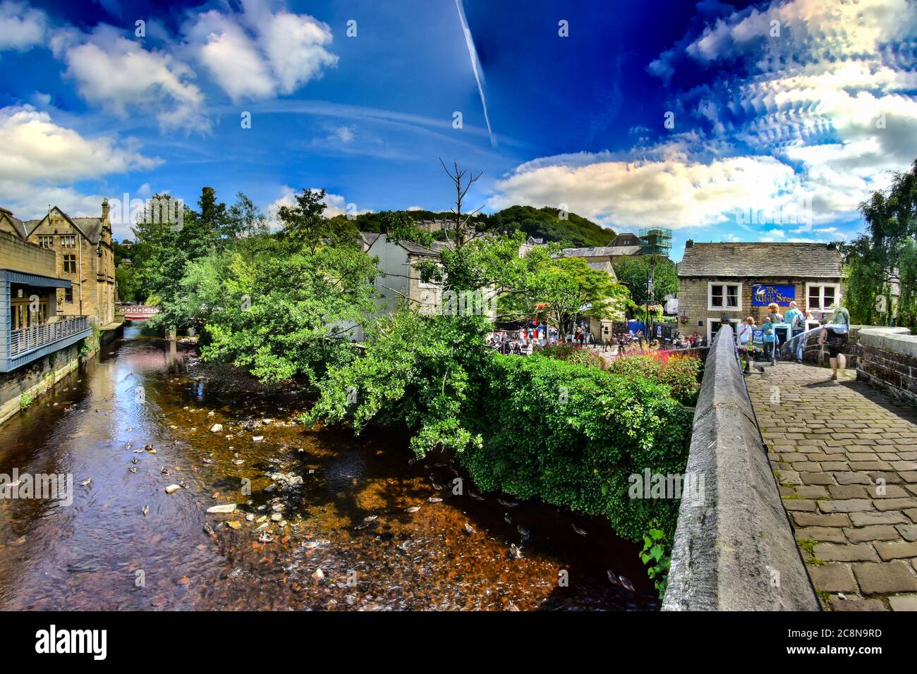 Hebden Water, Hebden Bridge Stock Photo - Alamy