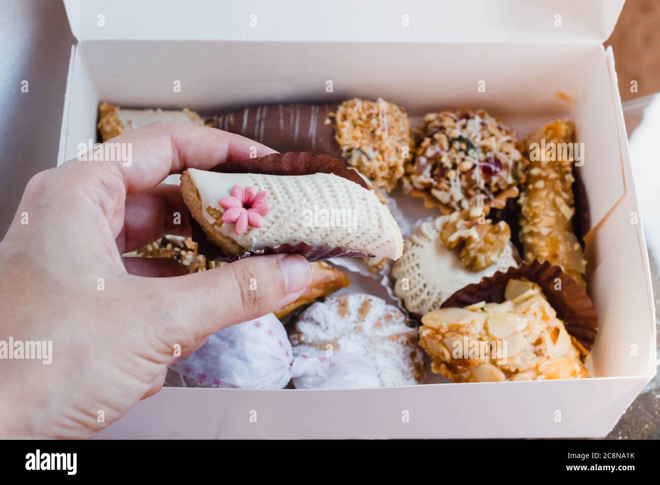 Assorted arabic traditional cookies hi-res stock photography and images ...