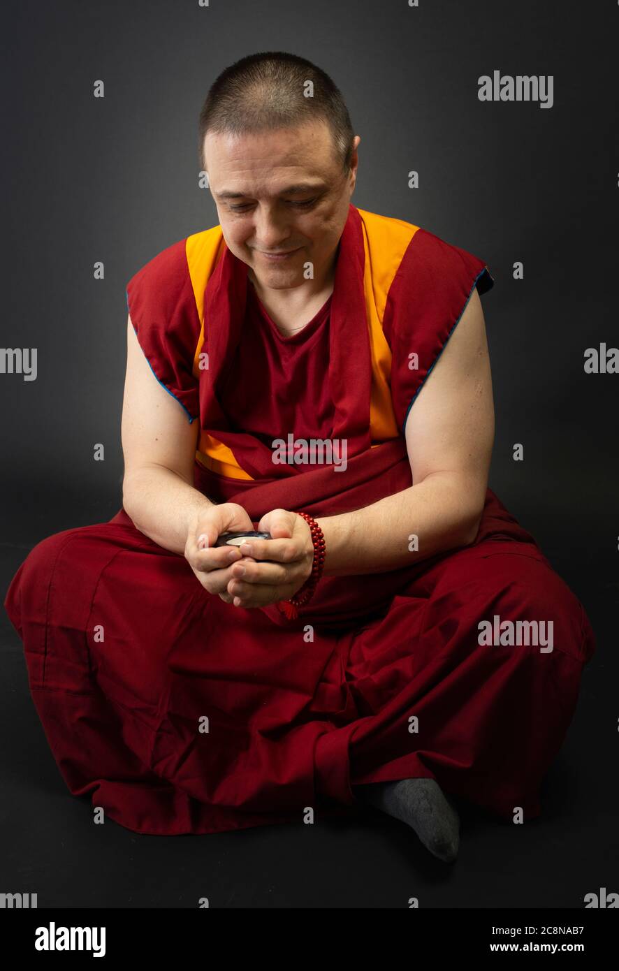 Handsome monk hi-res stock photography and images - Alamy