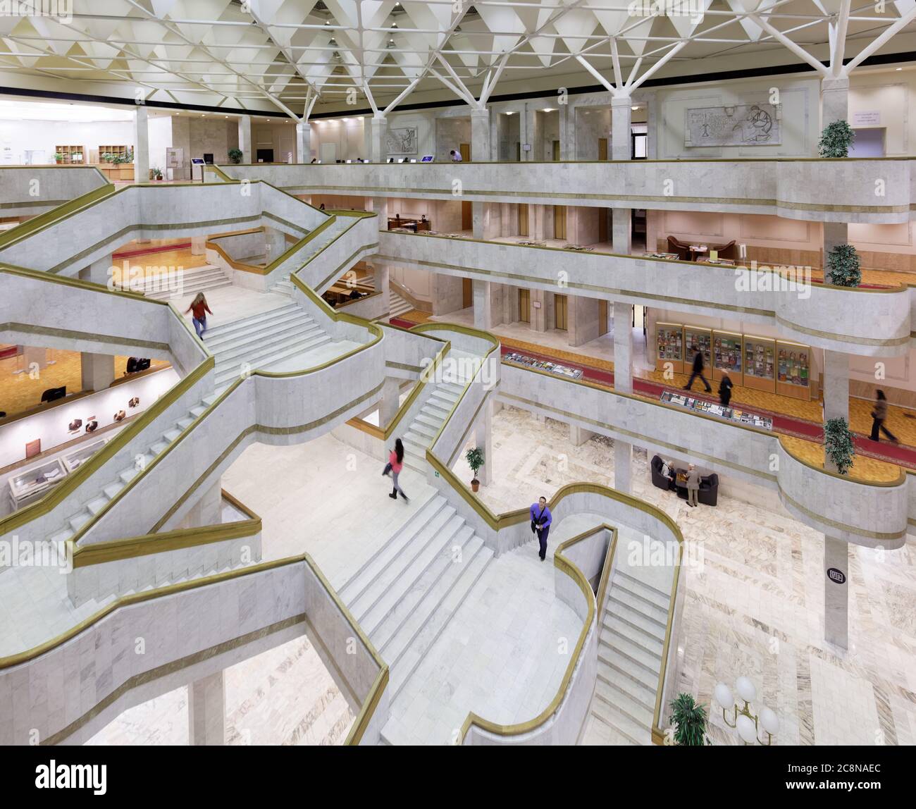 Interior of the new building of the National Library of Russia Stock ...