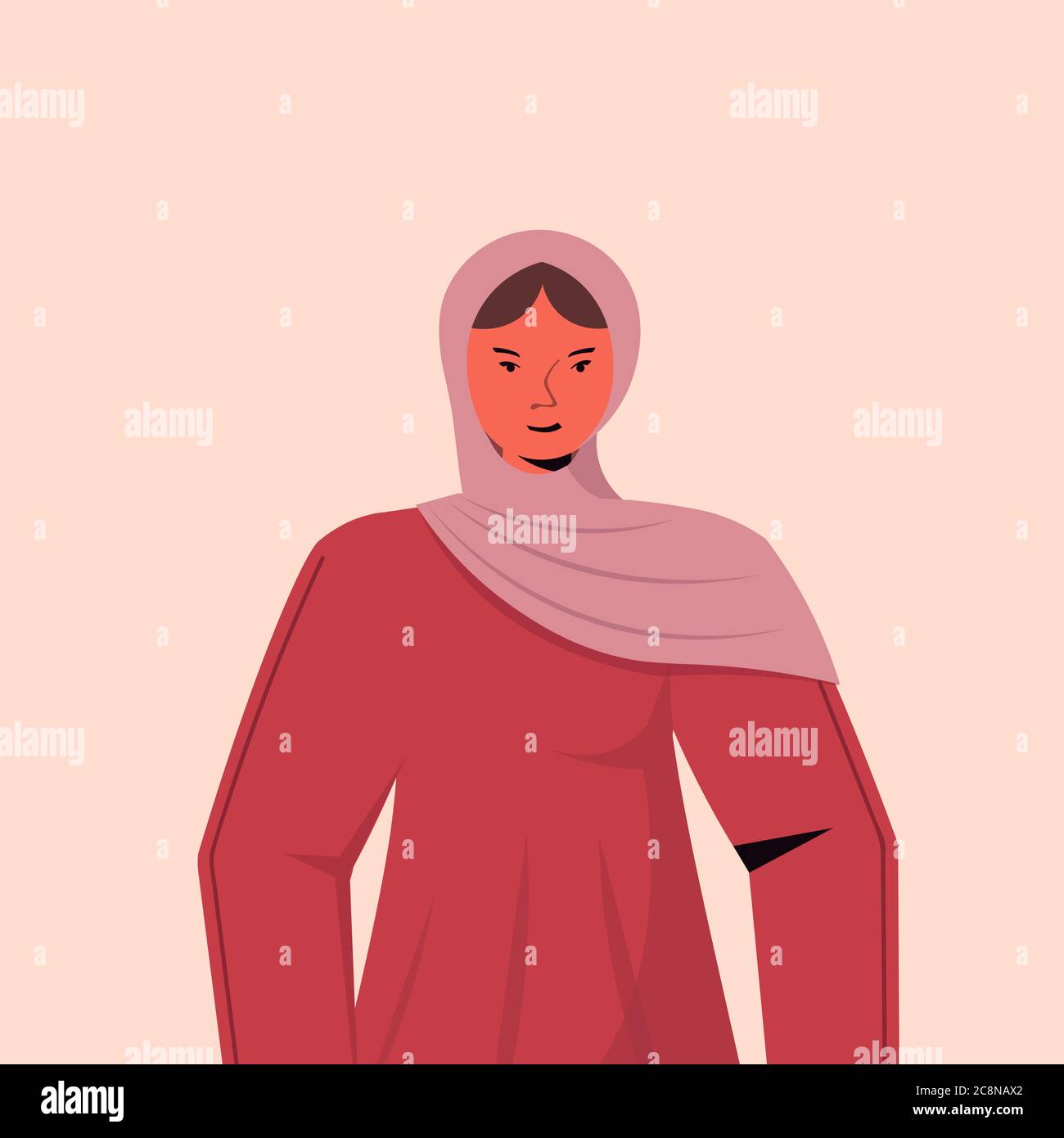 arabic woman in traditional clothes arab female cartoon character ...