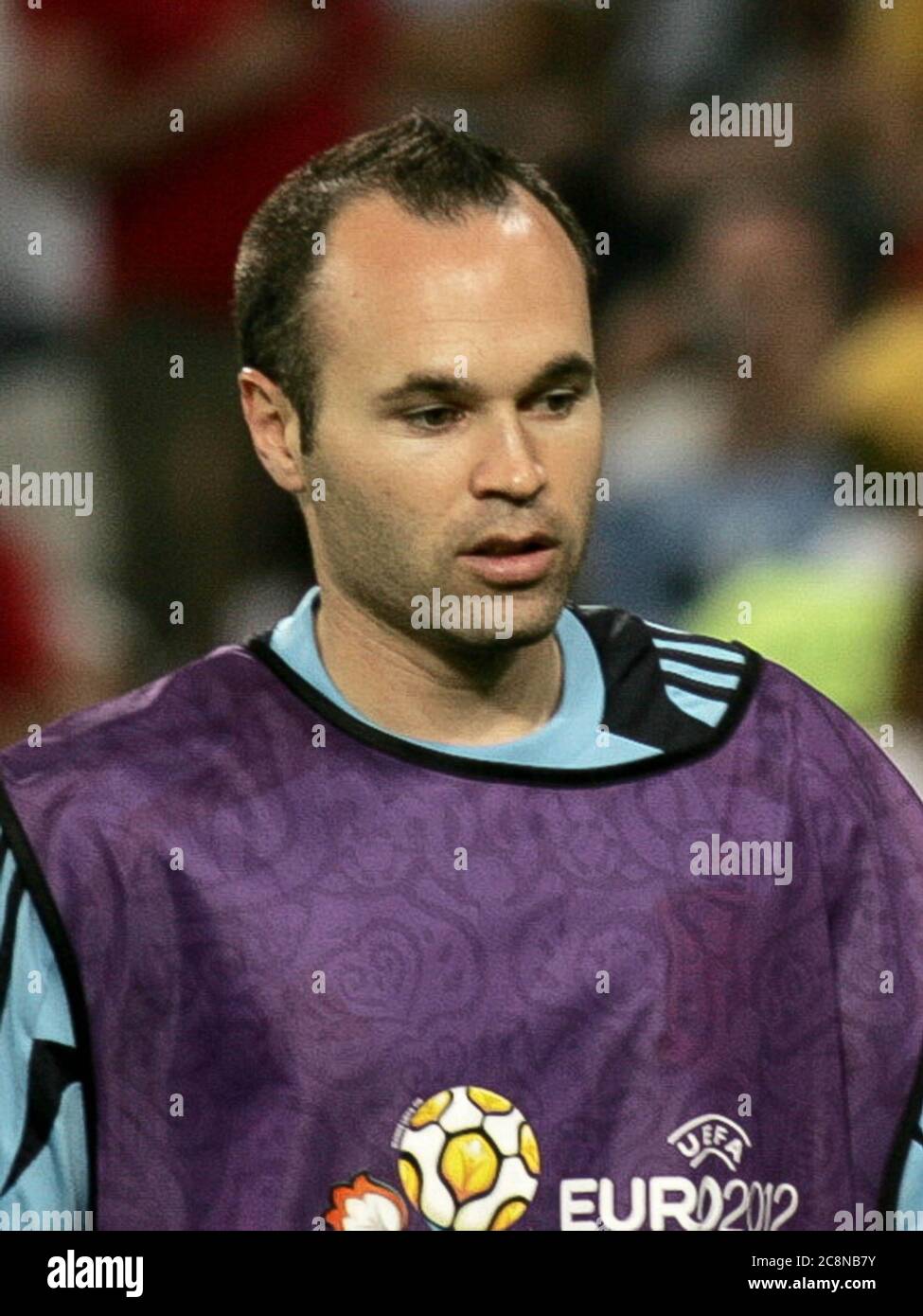 Andrés Iniesta During the Euro 2012, France - Spain on June 23, 2012 in ...