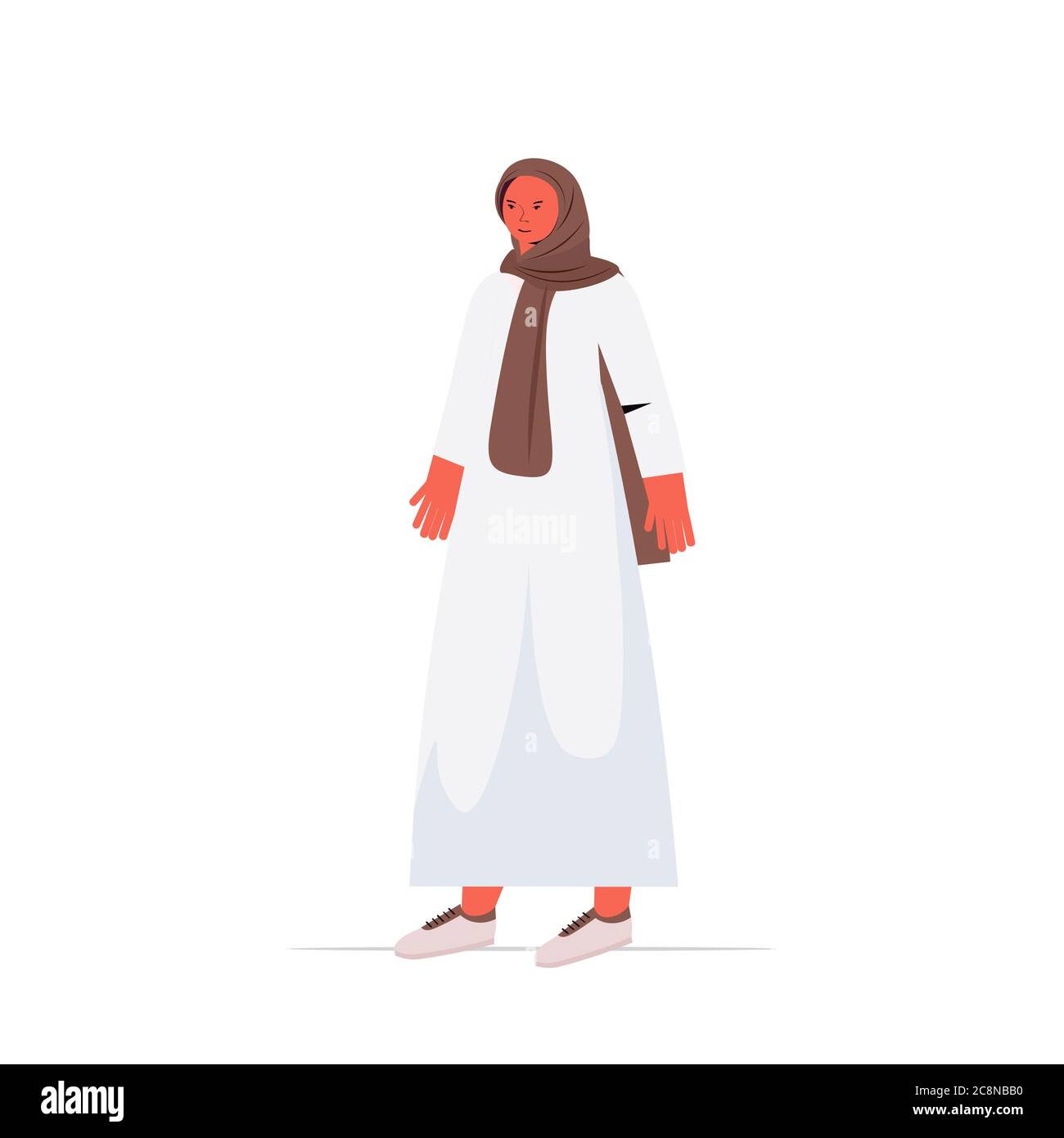 arabic woman in traditional clothes beautiful arab girl female cartoon ...