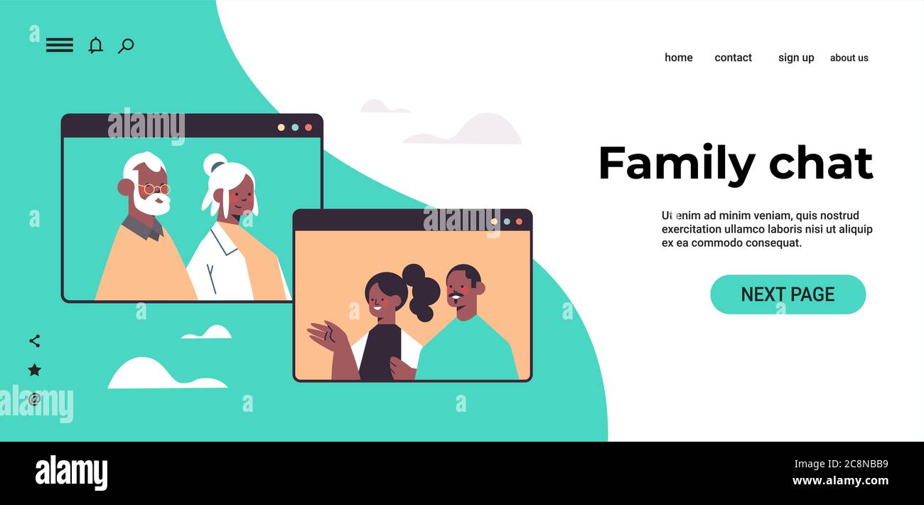 Grandmother family portrait camera Stock Vector Images - Alamy