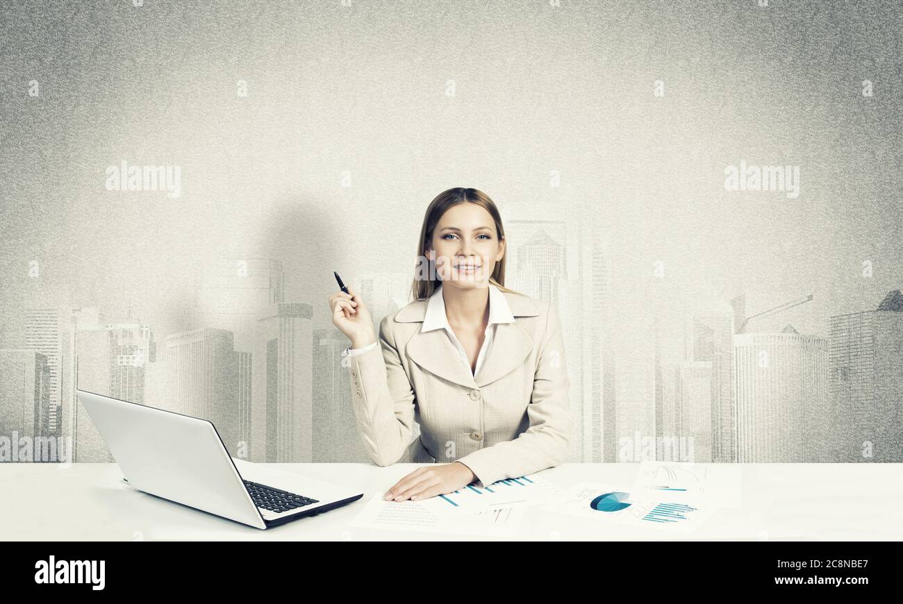 Designer in process of creative work Stock Photo - Alamy