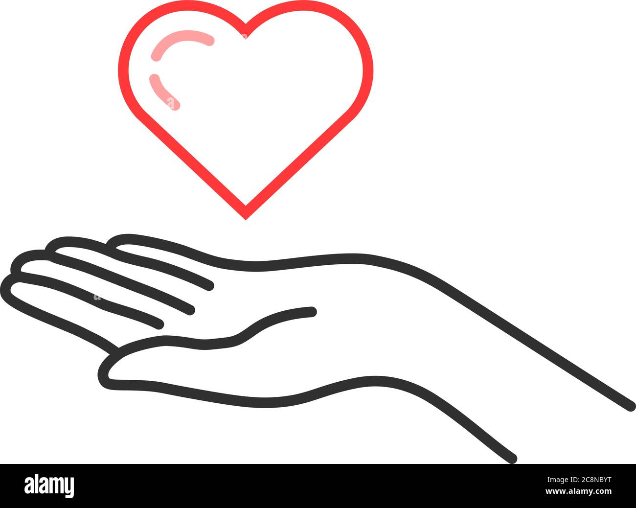 Gift woman hand Stock Vector Images - Alamy