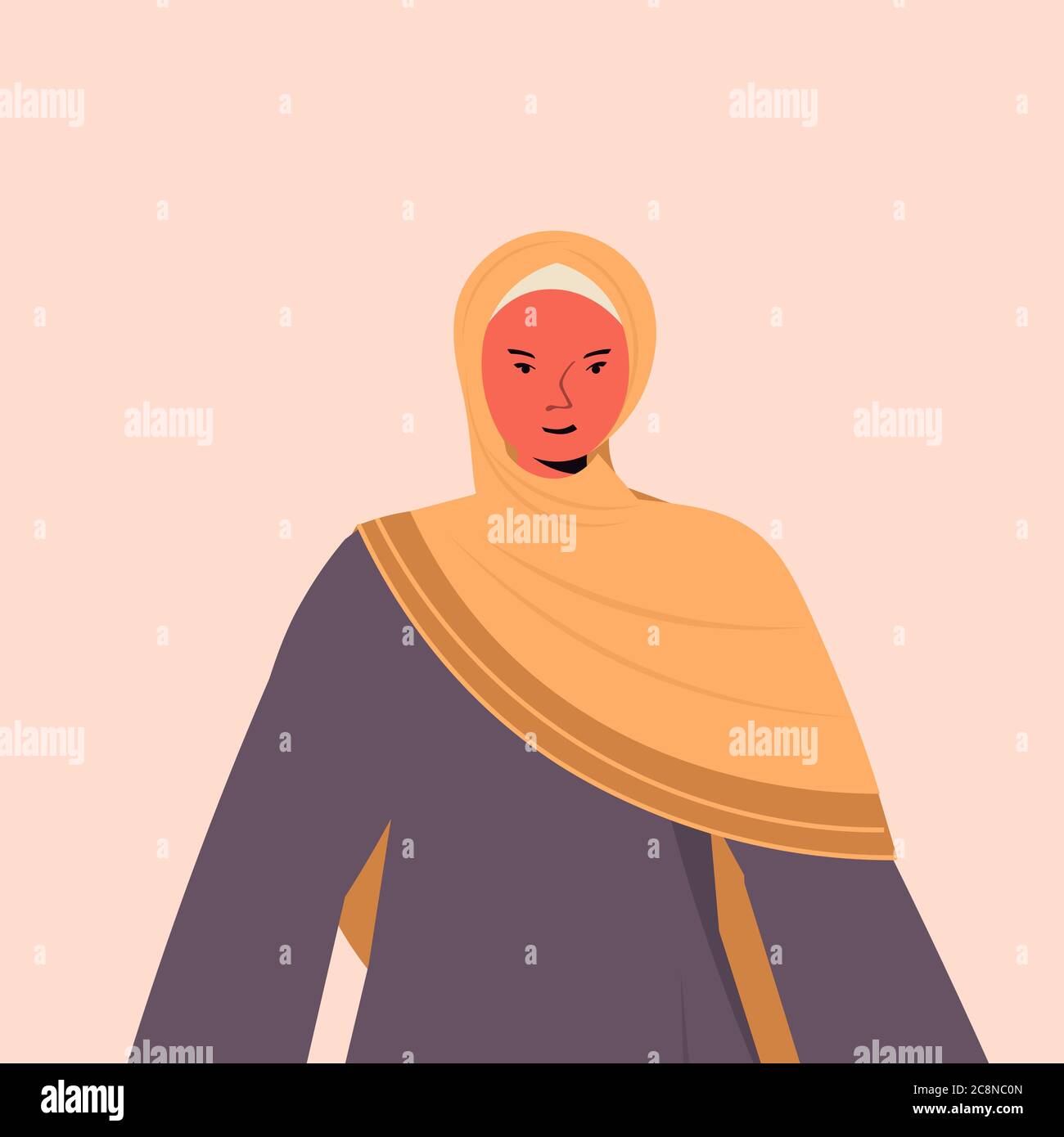 arabic woman in traditional clothes arab female cartoon character ...