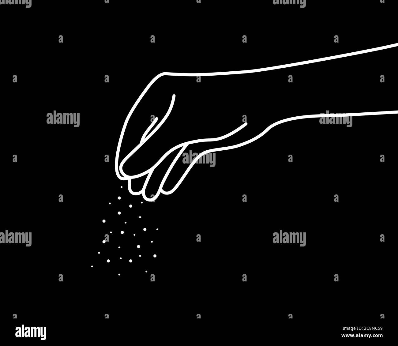 Woman pinch of salt hi-res stock photography and images - Alamy