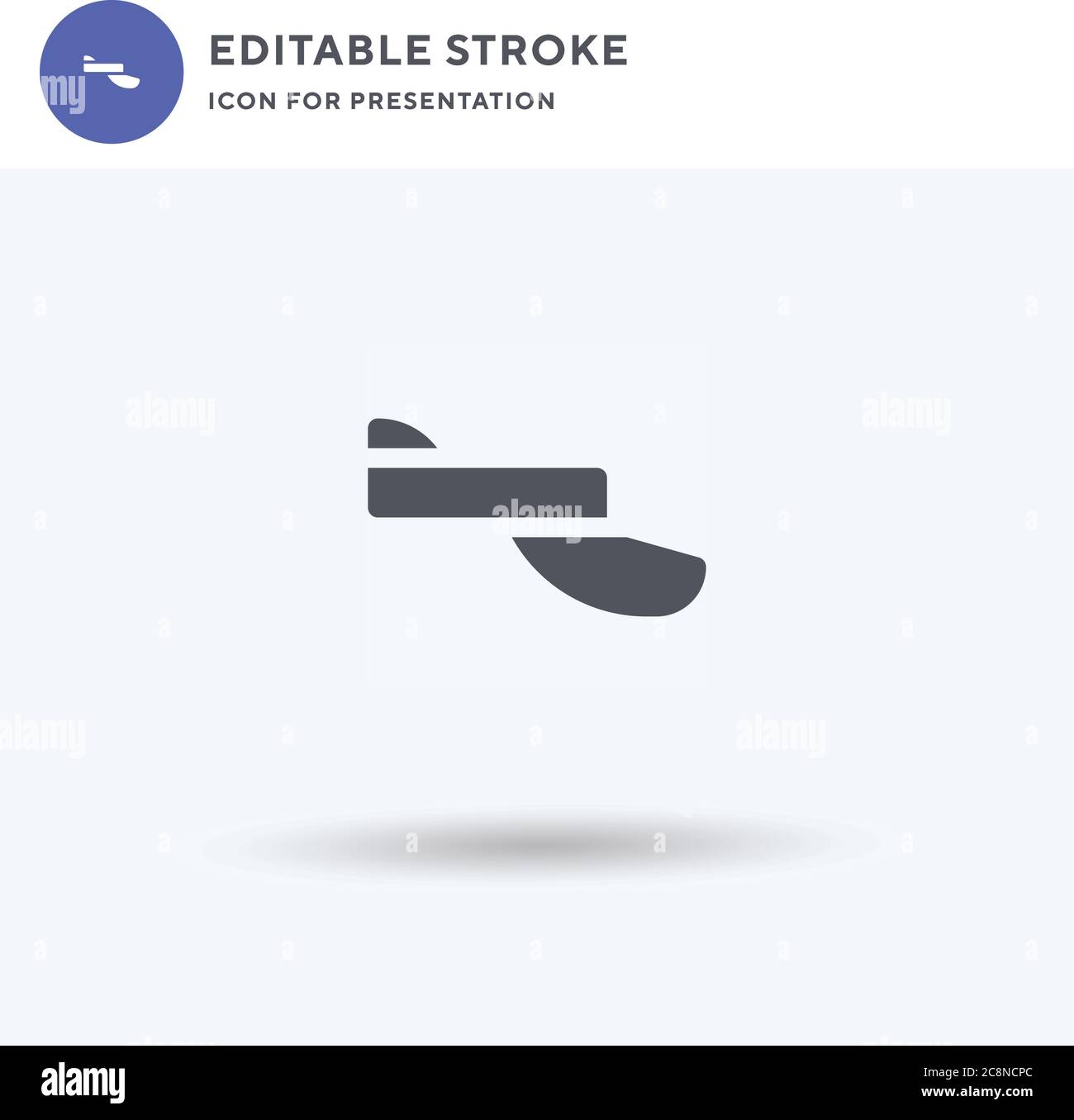 Visor icon vector, filled flat sign, solid pictogram isolated on white ...