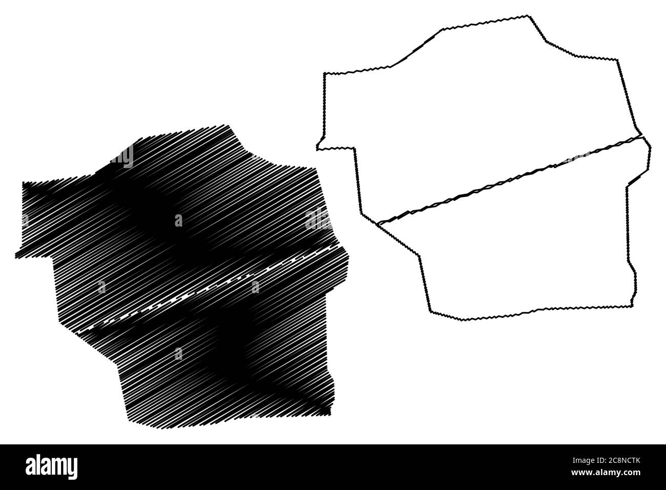 Sahiwal City (Islamic Republic of Pakistan, Punjab Province) map vector ...